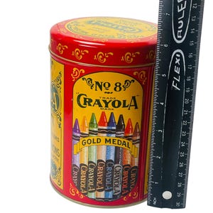 Vintage Crayola Retired Collectors Colors Crayons in Round Collector ...