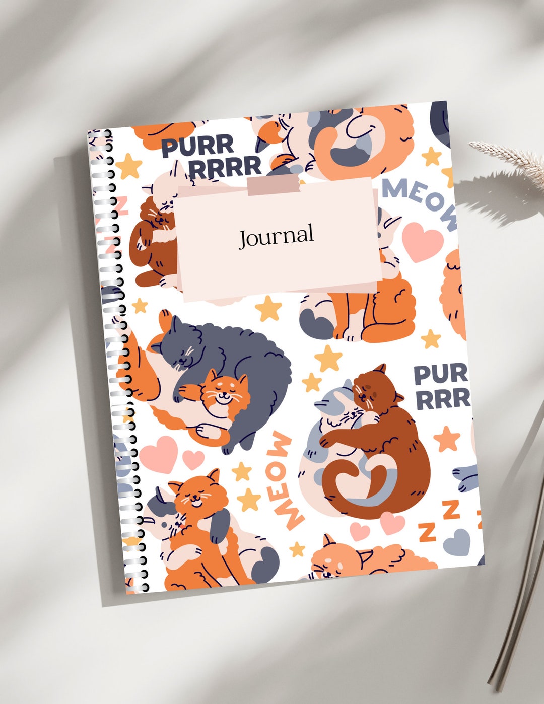 Notebook/journal Cats Ready to Print - Etsy