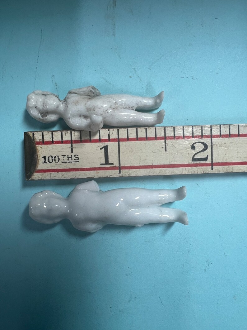 FC50 Antique Frozen Charlotte German Dolls 2 L/2-2 3/4, Excavated From ...