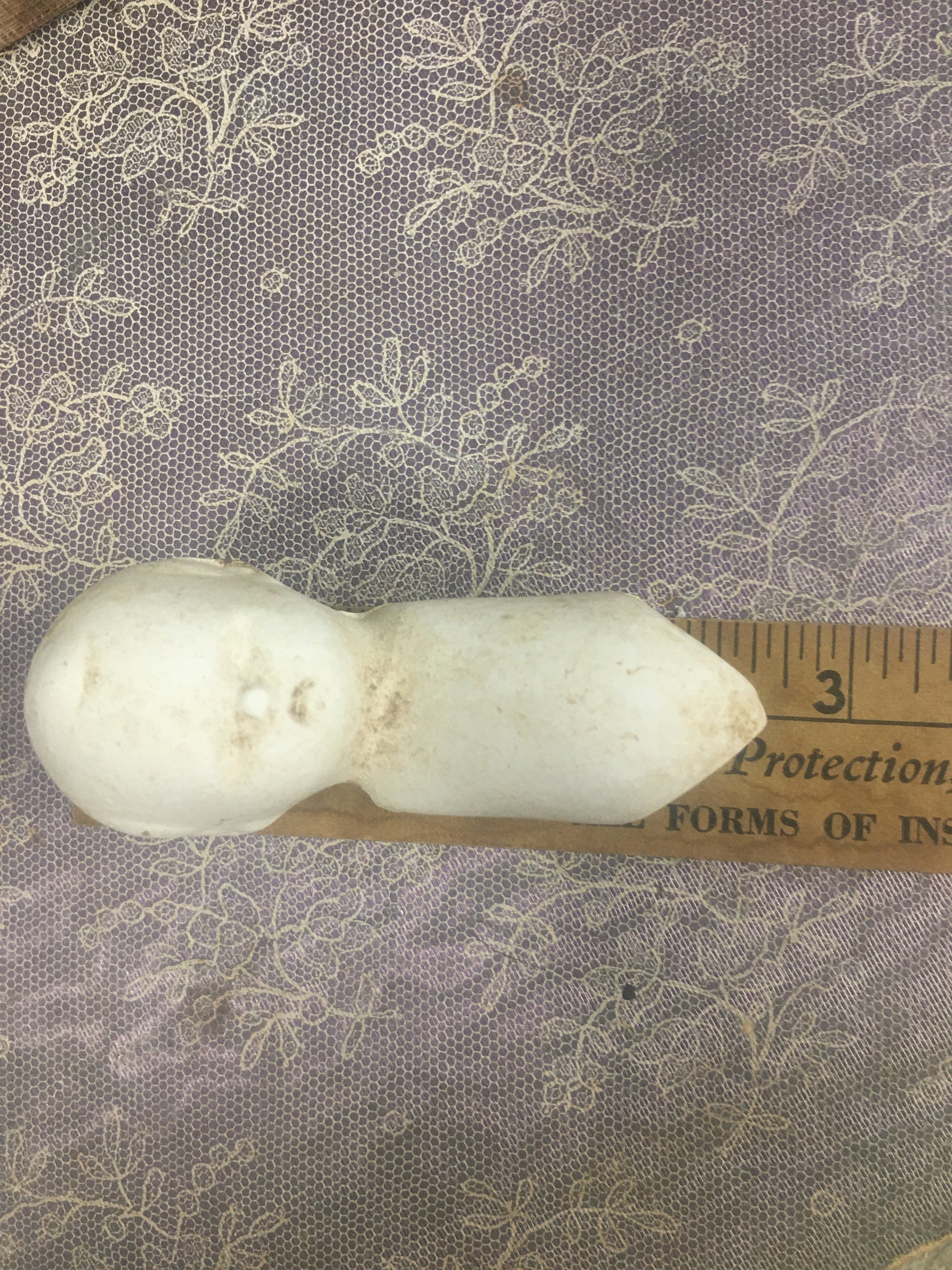 T#1 - Vintage Bisque Baby Doll Torso, Frozen Charlotte, 2" Tall ...