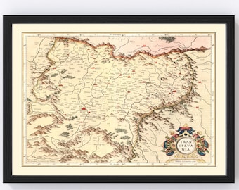 Old Transylvania Map - Etsy