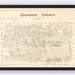Gillespie County Texas Map 1879 Old Map of Gillespie County - Etsy