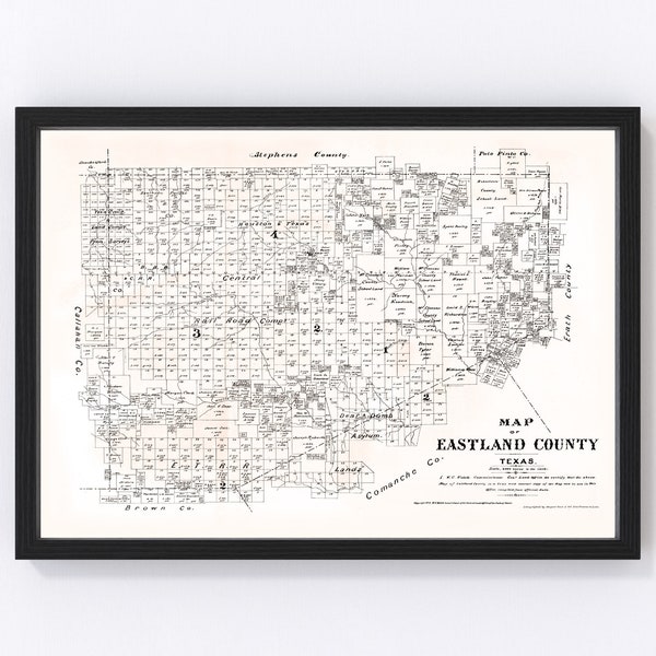 Old Eastland Map - Etsy