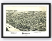 Donora Map 1901 Old Map of Donora Pennsylvania Art Vintage - Etsy