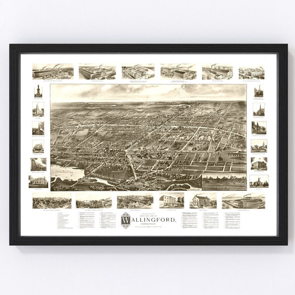 Map of Wallingford - Etsy