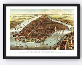 New York City Subway Map / NYC / Minimal Poster Print / Subway Style ...