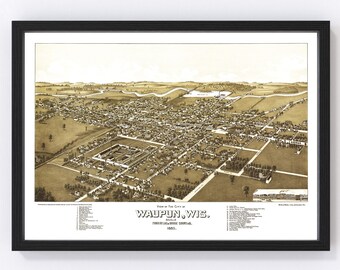 Vintage Map Print - Etsy