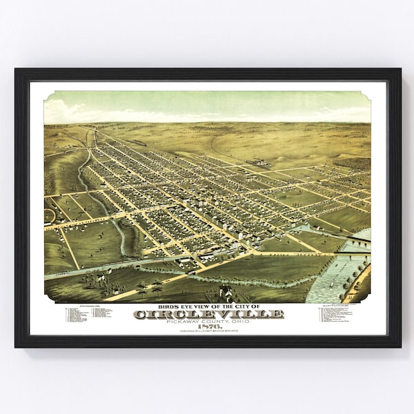 Old Circleville Map - Etsy