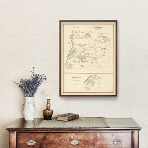 Orford Map 1892, Vintage Orford Map, Old Orford New Hampshire Art, Wall ...