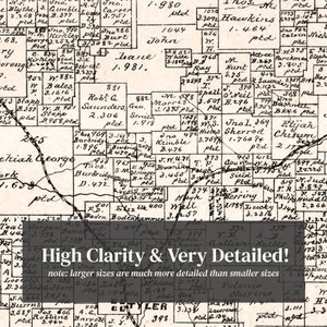 Smith County Texas Map 1880 - Old Map of Smith County Texas Art Vintage ...