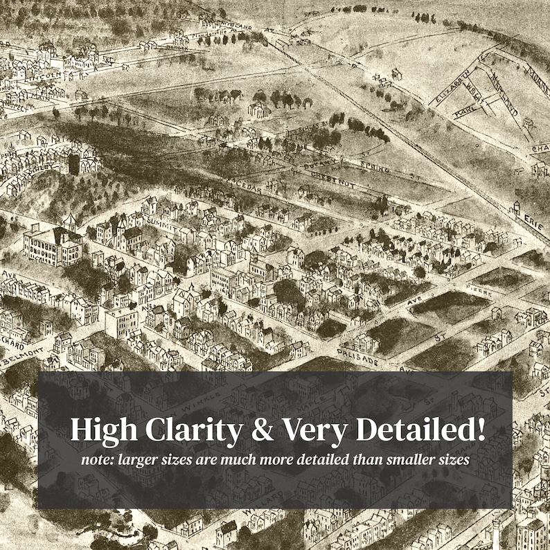 Garfield Map 1909 Old Map of Garfield New Jersey Art Vintage - Etsy