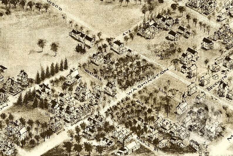 Vintage Rutherford Map 1904 Old Map of Rutherford New | Etsy