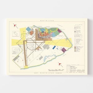 Macdill Air Force Base Map 1951 Old Map of Macdill Air Force - Etsy