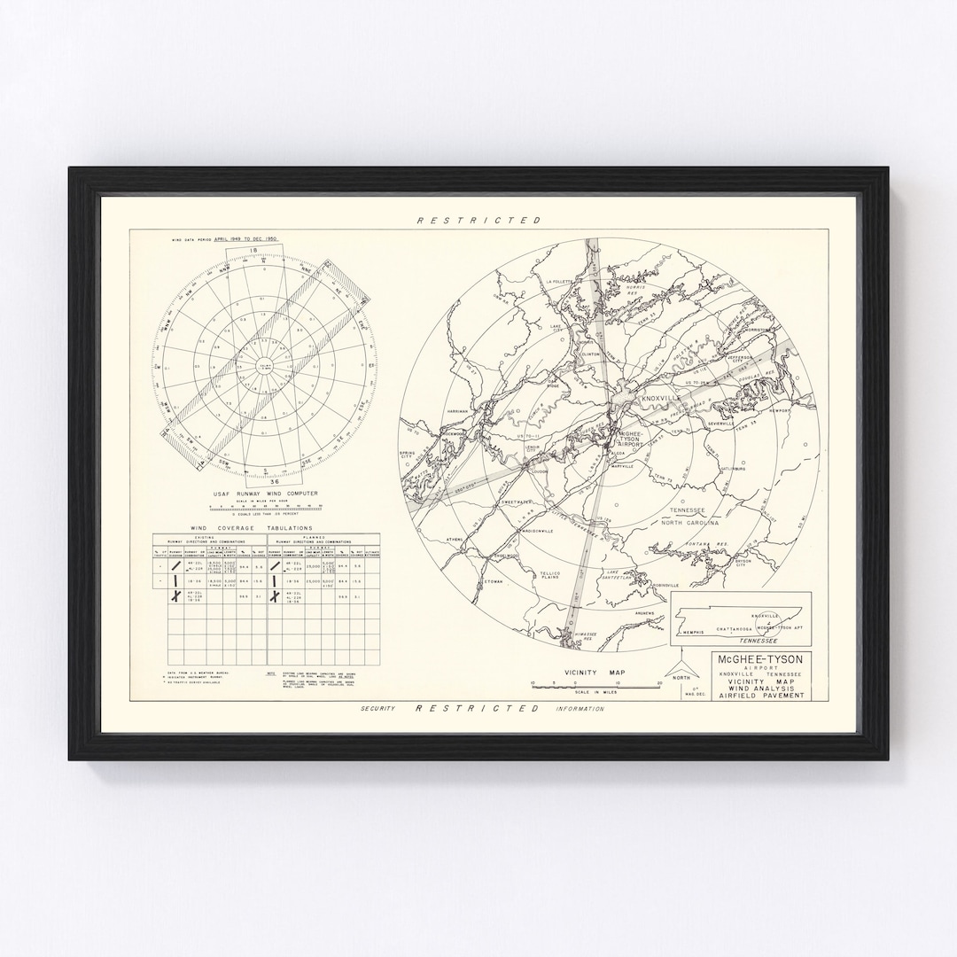 Mc Guire Air Force Base Map 1952, Vintage Mc Guire Air Force Base Map ...