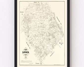 Map of Lavaca Tx - Etsy