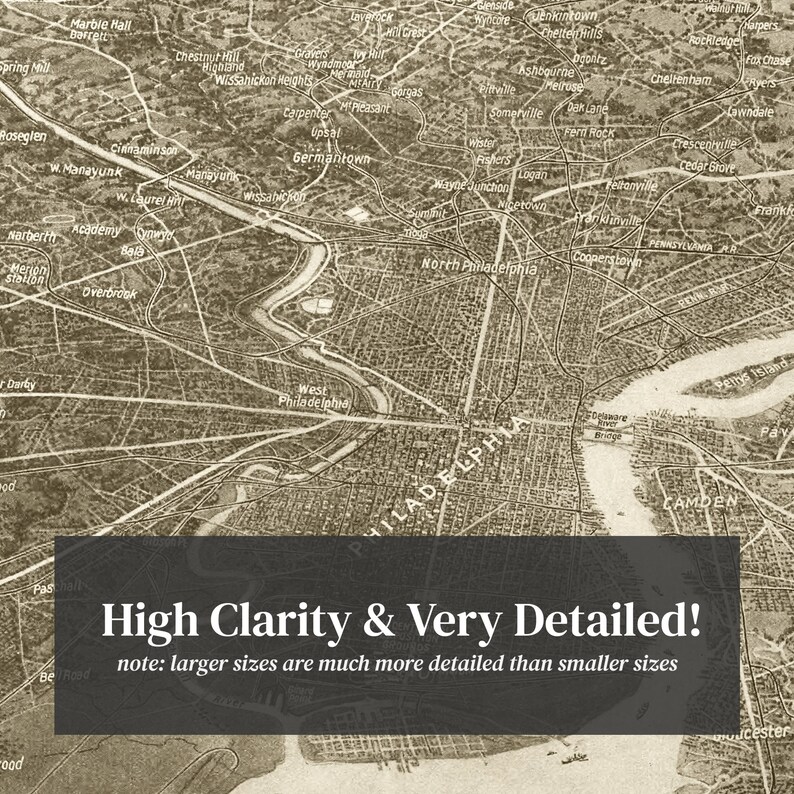 Philadelphia Map 1926 Old Map of Philadelphia Pennsylvania - Etsy