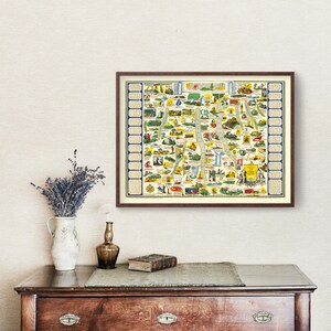 Finger Lakes Map 1934 - Old Map of Finger Lakes Art Vintage Print ...