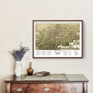 Galion Map 1891, Vintage Galion Map, Old Galion Ohio Art, Wall Art Gift ...