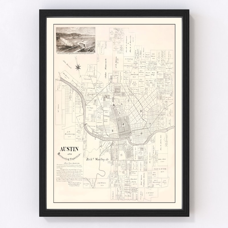 Austin Map - Etsy