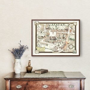 Petersfield Map 1922 Old Map of Petersfield England Art Vintage Print ...