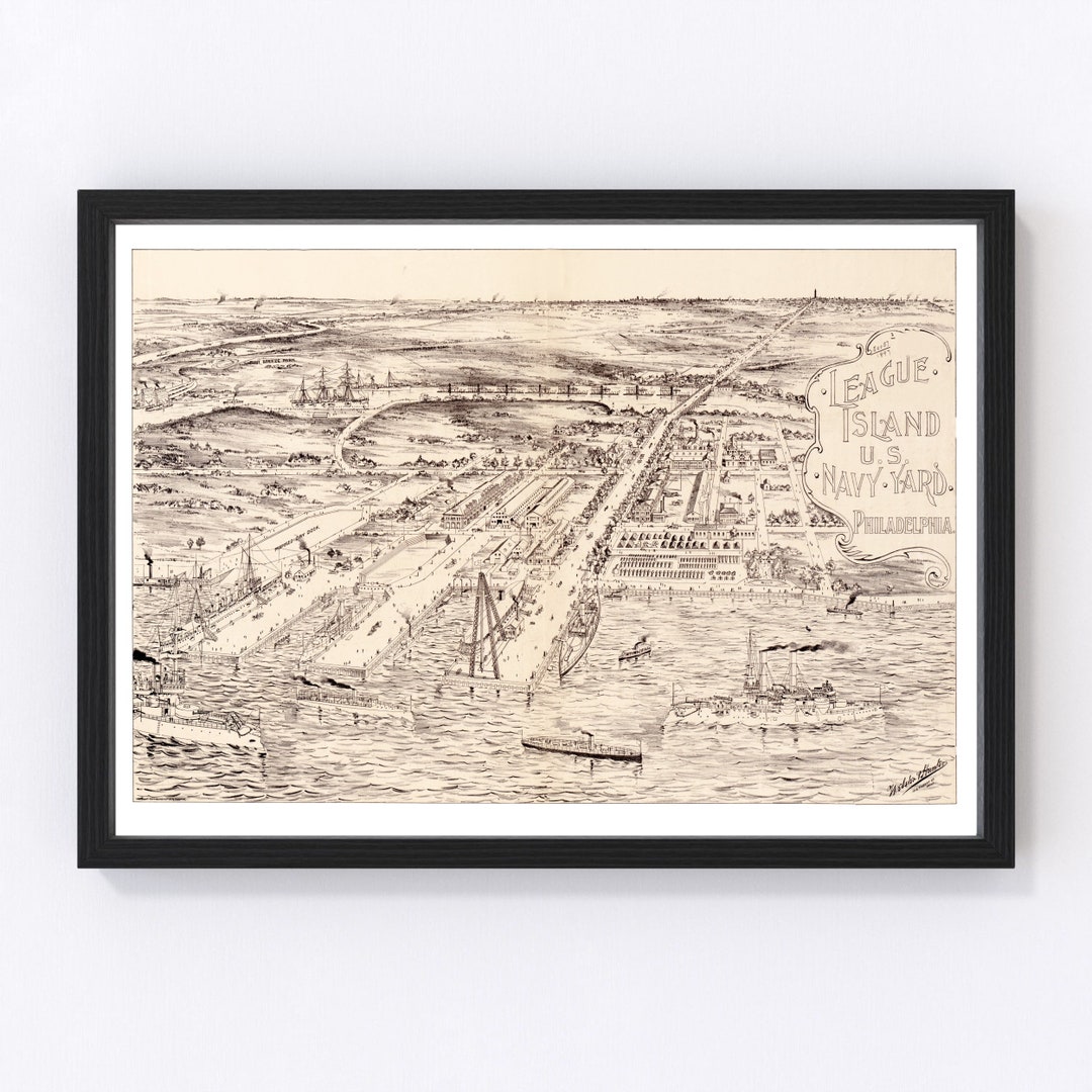 Philadelphia Map 1897 Old Map of Philadelphia Pennsylvania Art Vintage ...