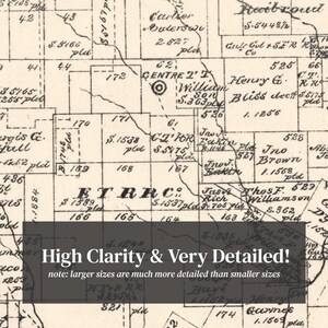 Runnels County Map 1879, Vintage Runnels County Map, Old Runnels County ...