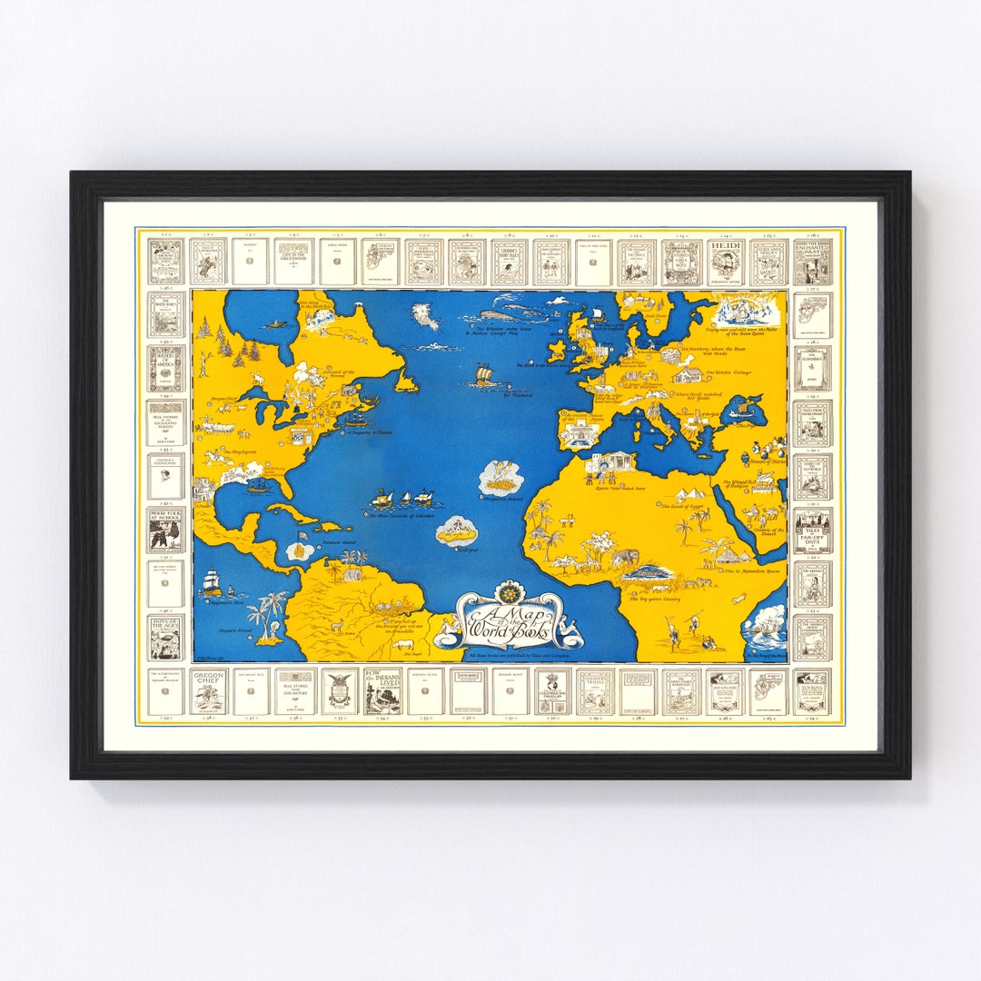 World Map 1928, Vintage World Map, Old World Art, Wall Art Gift for ...