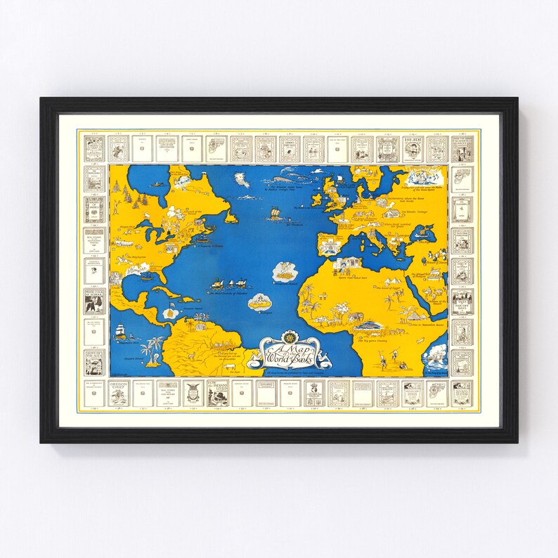 World Map 1928, Vintage World Map, Old World Art, Wall Art Gift for ...