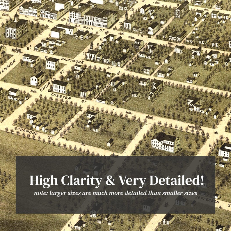 Jackson Map 1870 Old Map of Jackson Tennessee Art Vintage - Etsy