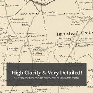 Barnstead Map 1892 - Old Map of Barnstead New Hampshire Art Vintage ...