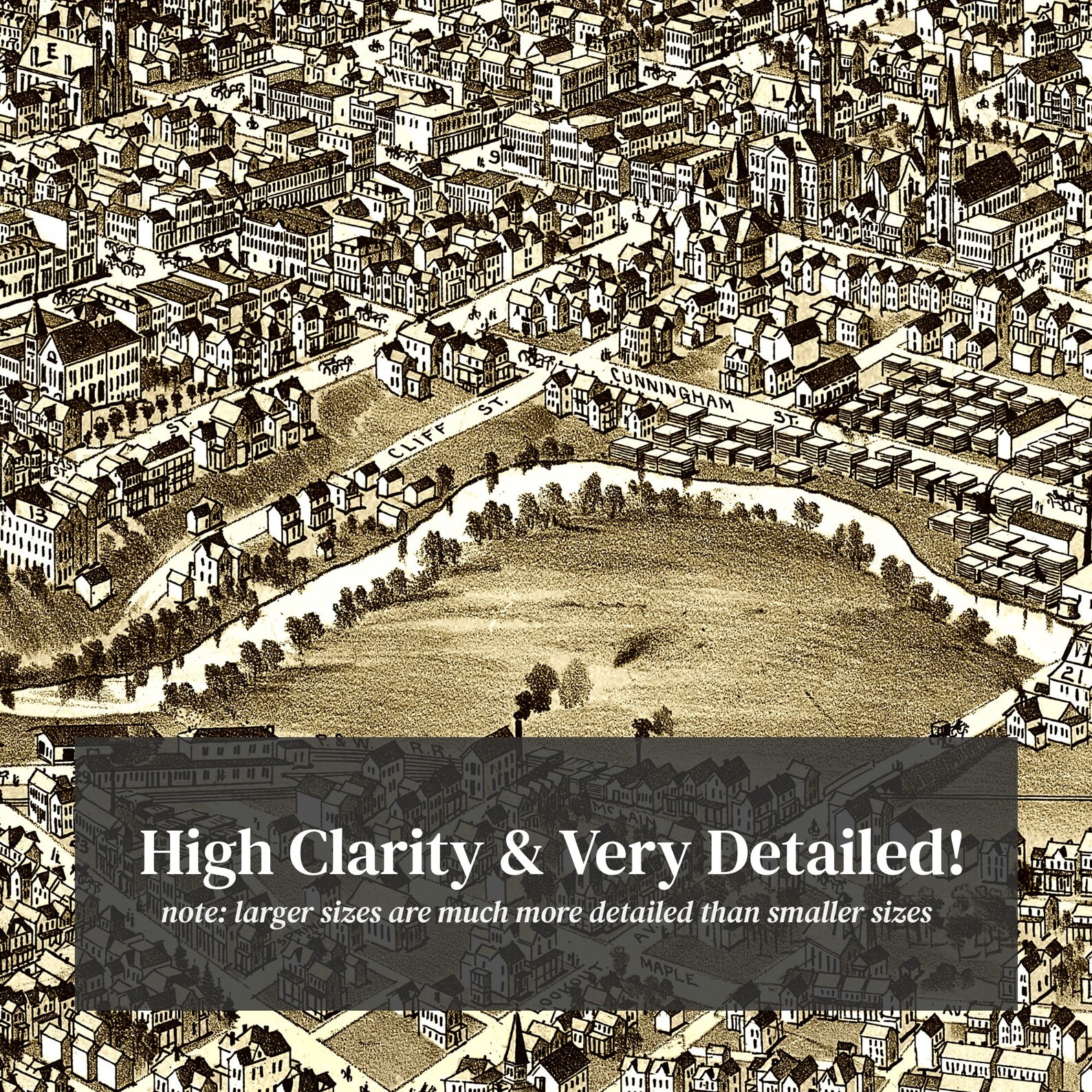 Butler Map 1896 Old Map of Butler Pennsylvania Art Vintage - Etsy