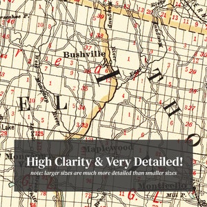 Sullivan County Map 1895, Vintage Sullivan County Map, Old Sullivan ...