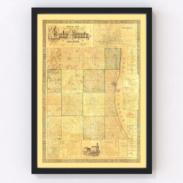 Lake Map - Etsy