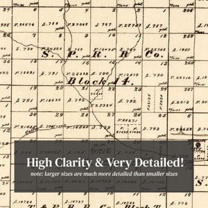 Sterling County Texas Map 1892 Old Map of Sterling County Texas Art ...