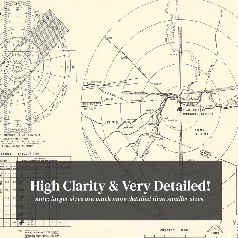 Brookley Air Force Base Map 1952, Vintage Brookley Air Force Base Map ...