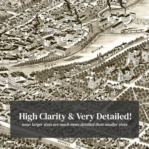 Beloit Map 1890 - Old Map of Beloit Wisconsin Art Vintage Print Framed ...