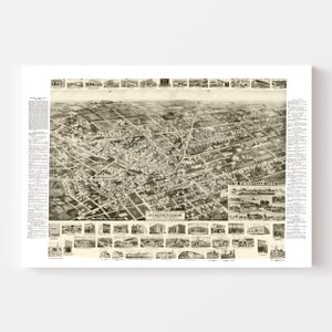 Hicksville Map 1925 Old Map of Hicksville New York Art Vintage Print ...