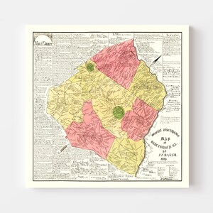 Hart County Georgia Map 1889 Old Map of Hart County Georgia - Etsy