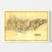 Tennessee Map 1826 - Old Map of Tennessee Art Vintage Print Framed Wall ...