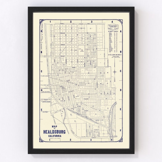 Mapa De Healdsburg, California
