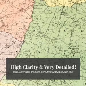 Chesterfield County VA Map 1888 - Old Map of Chesterfield Virginia Art ...