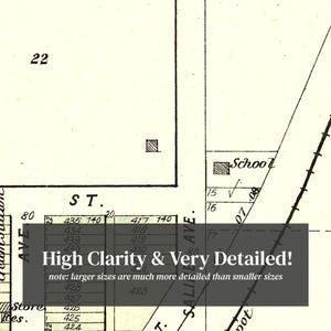 Denton Map 1903 Old Map of Denton Nebraska Art Vintage Print Framed ...