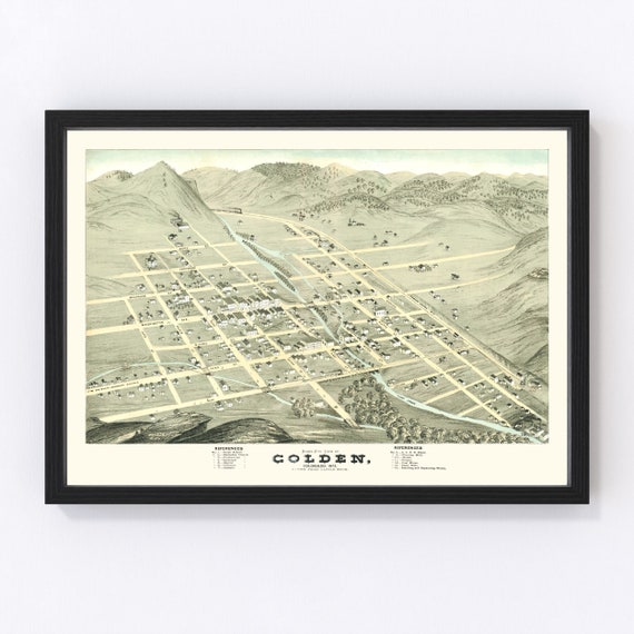 Show Golden Colorado Map