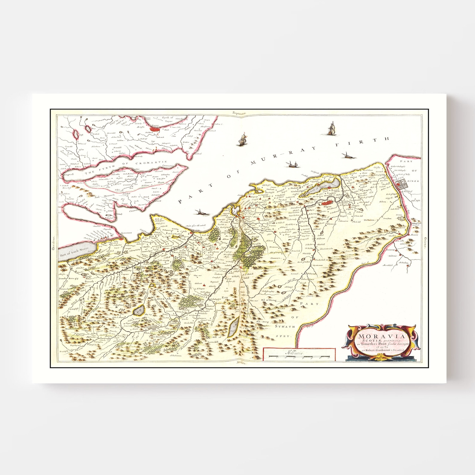 Moravia Map 1665 Old Map of Moravia Scotland Art Vintage - Etsy