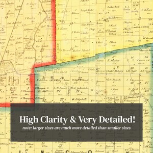 Morrow County Map 1857, Vintage Morrow County Map, Old Morrow County ...