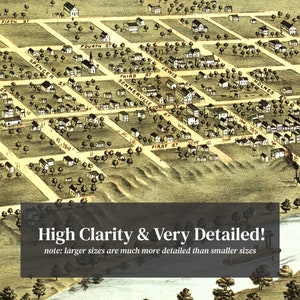 Shakopee Map 1869 Old Map of Shakopee Minnesota Art Vintage Print ...