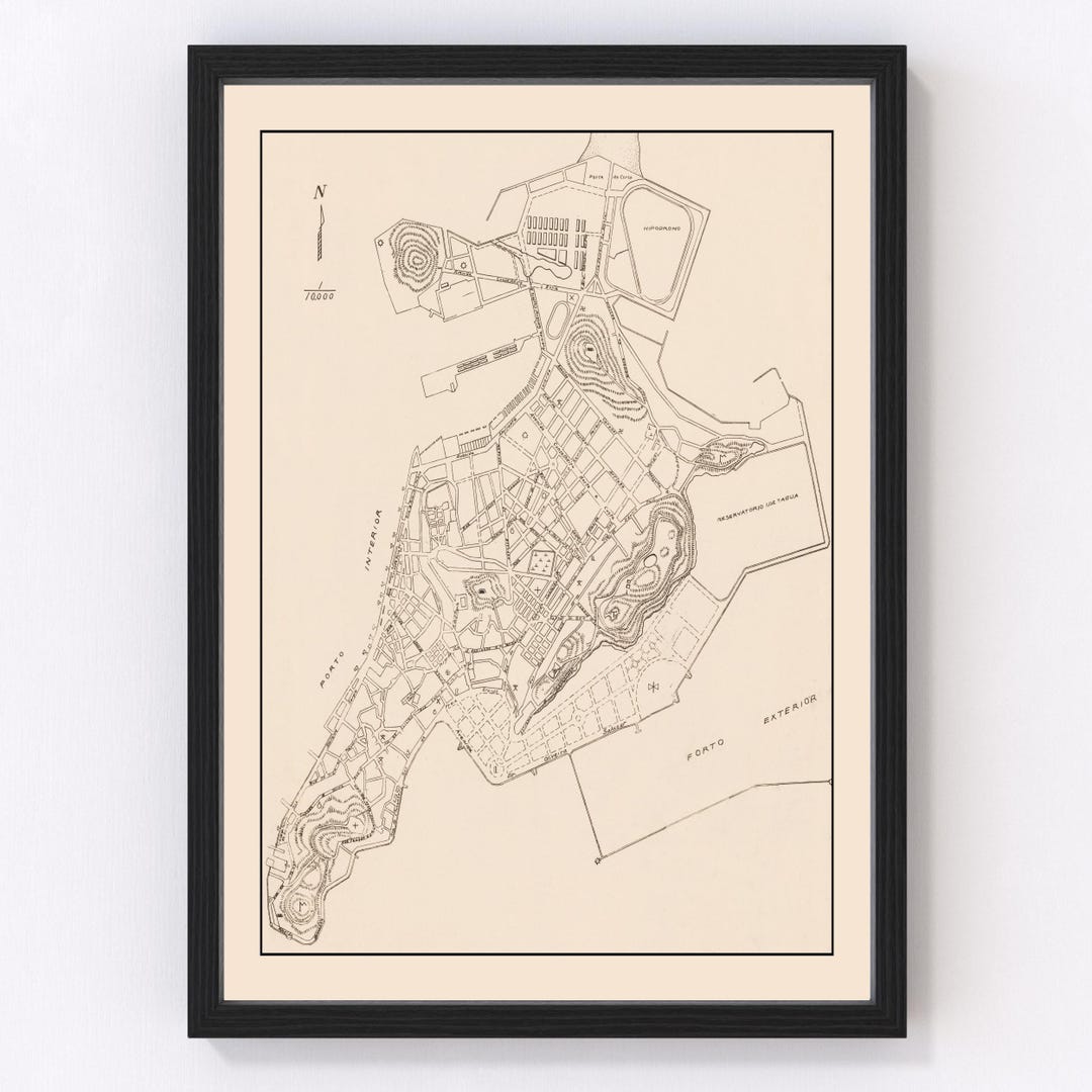 Macao Map 1943, Vintage Macao Map, Old Macao Art, Wall Art Gift for ...