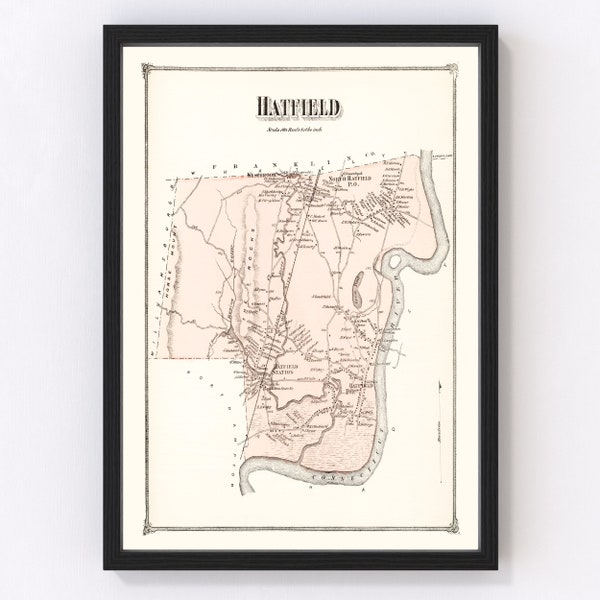 Hatfield Ma Map - Etsy