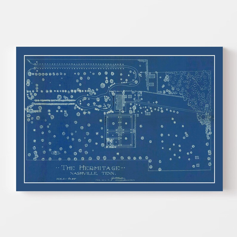 The Hermitage Map 1920, Vintage the Hermitage Map, Old the Hermitage ...