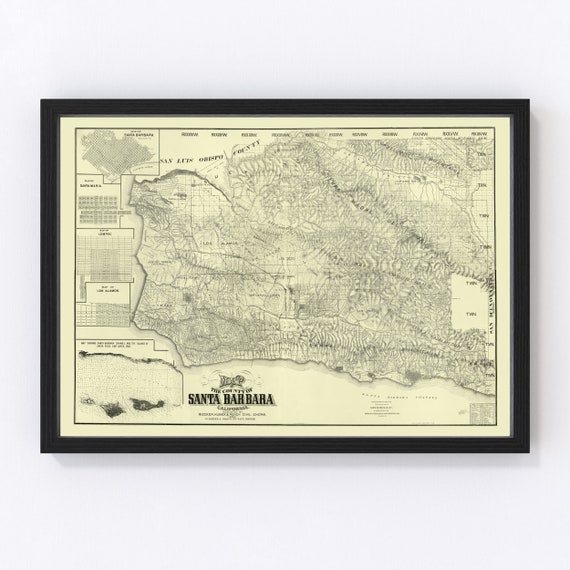 Santa Barbara County Map Townships Santa Barbara County » REACH